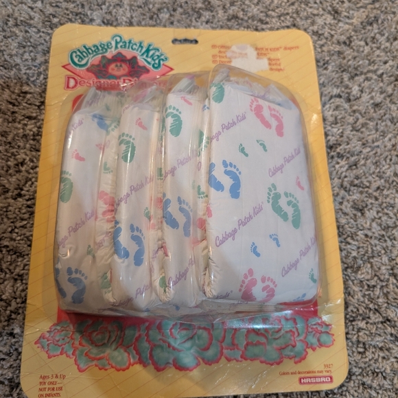 Hasbro | Toys | Vintage Cabbage Patch Kids Diapers | Poshmark